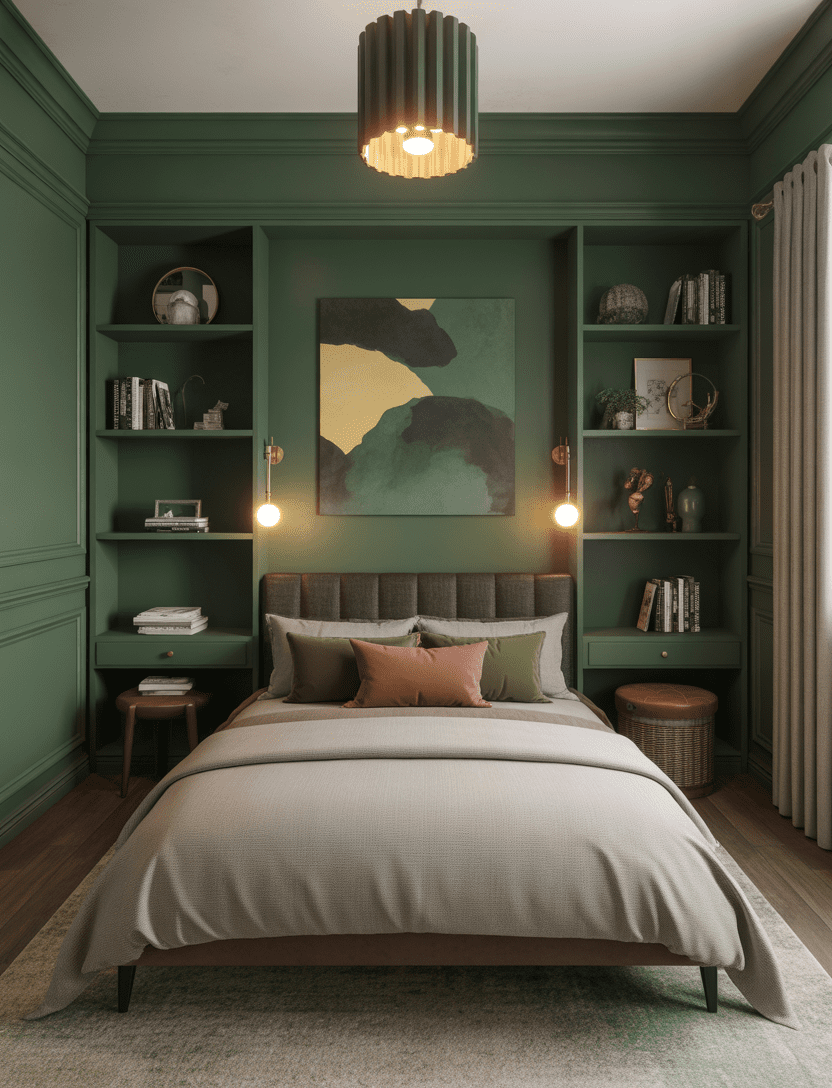 17 Best Moody Green Paint Colors for Every Room in Your Home