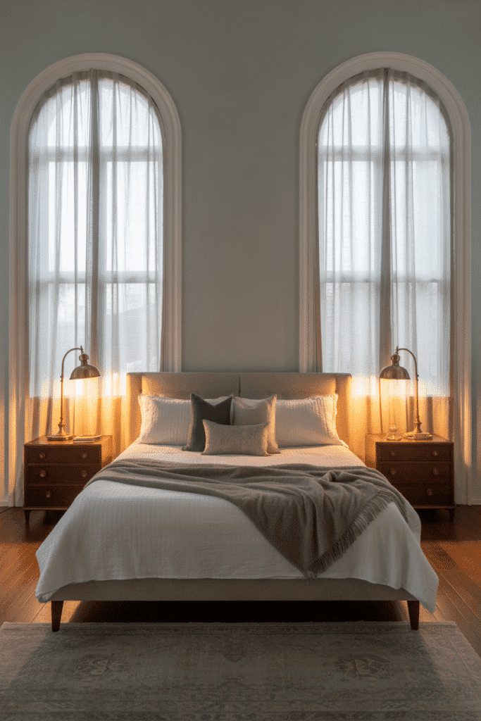 Layout Tips on How to Arrange a Bedroom With Two Windows That Actually ...